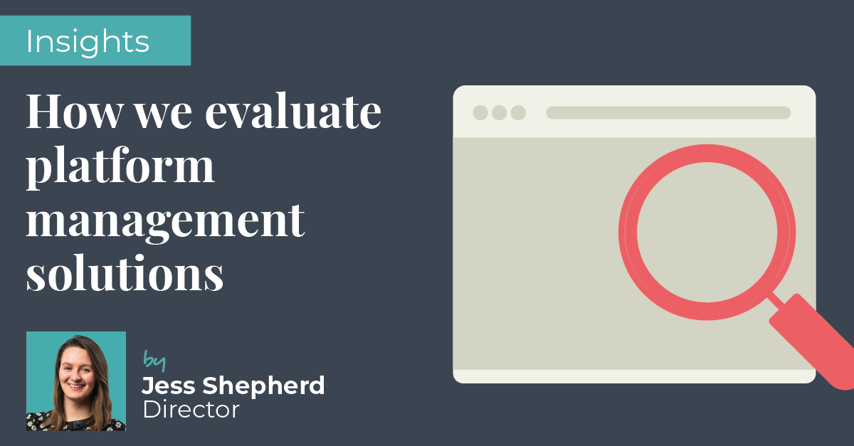 How we evaluate platform management solutions | it|venture